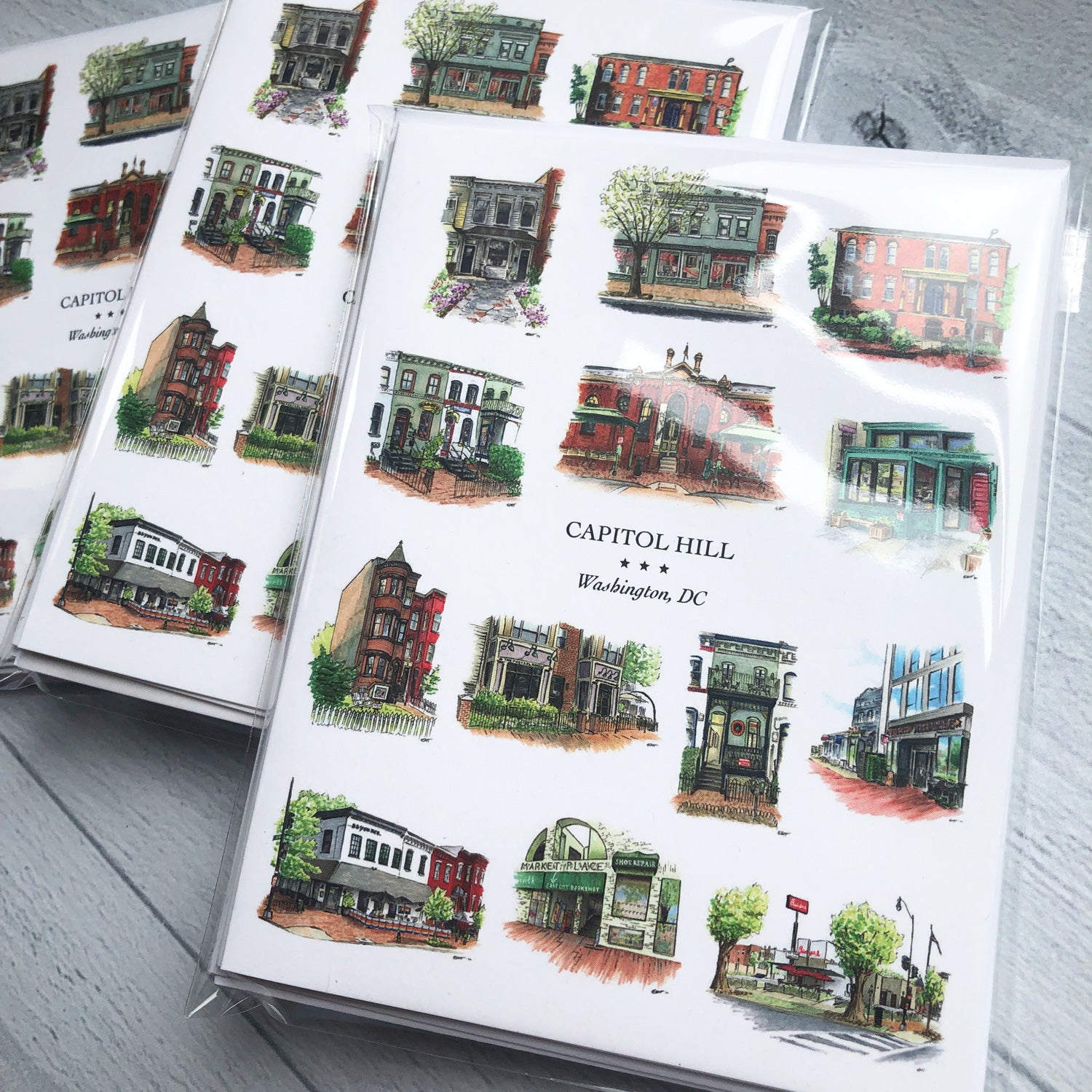 Capitol Hill Spots Cards (set of 6) – Erin Thompson Studio